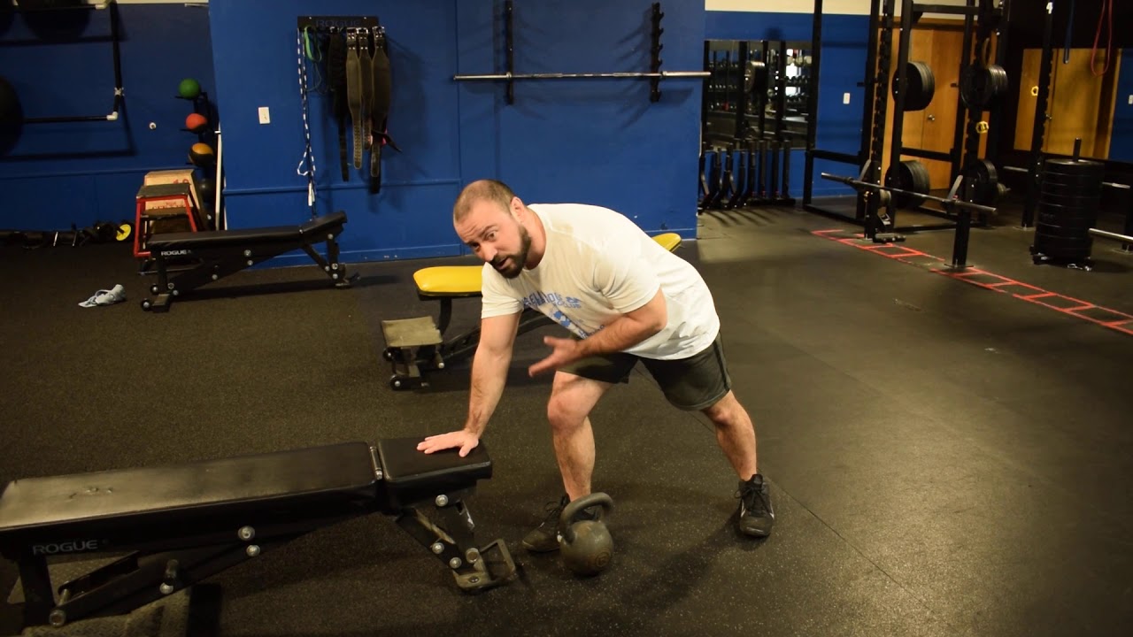 Kettlebell Dead-Stop Single Arm Row Tutorial - YouTube