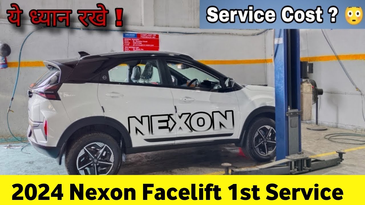 2024 Tata Nexon Facelift 1st Service || Nexon Service Cost || 2024 ...