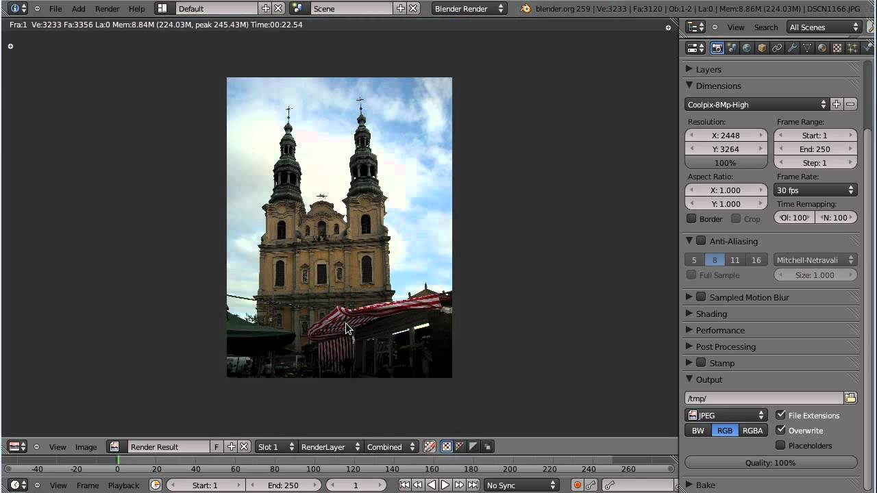 Perspective correction with Blender - YouTube