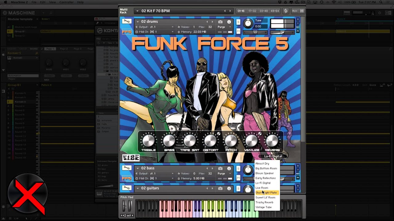 Funk Force 5 for Kontakt from VIBE and SonicXpansion.com - YouTube