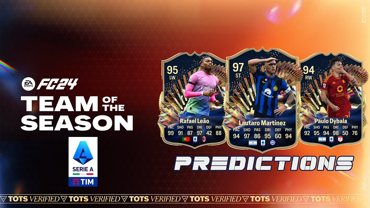 EA FC 24 TOTS Serie A Predictions Team Of The Season with Leao, Lautaro ...