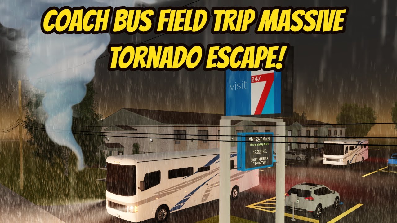 Greenville, Wisc Roblox l School Coach Bus Field Trip TORNADO ESCAPE ...