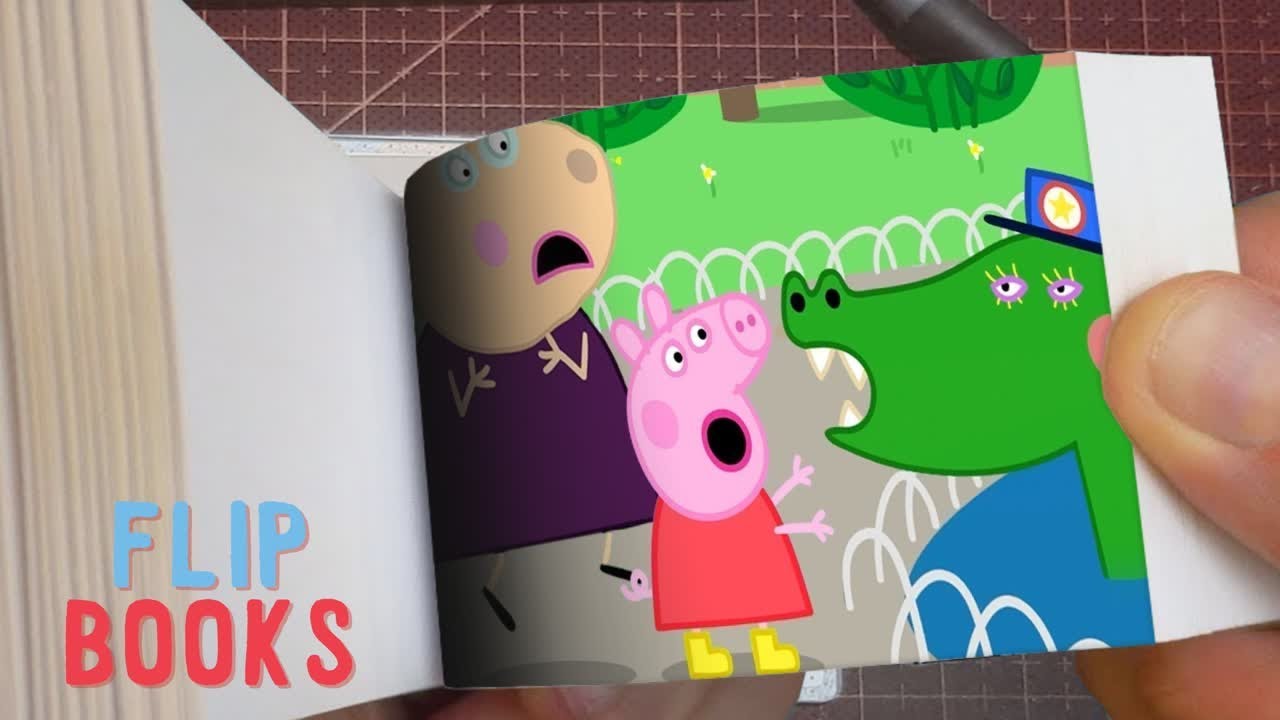 Flip Book - Peppa Pig English Episodes - Meeting Wild Animals with ...