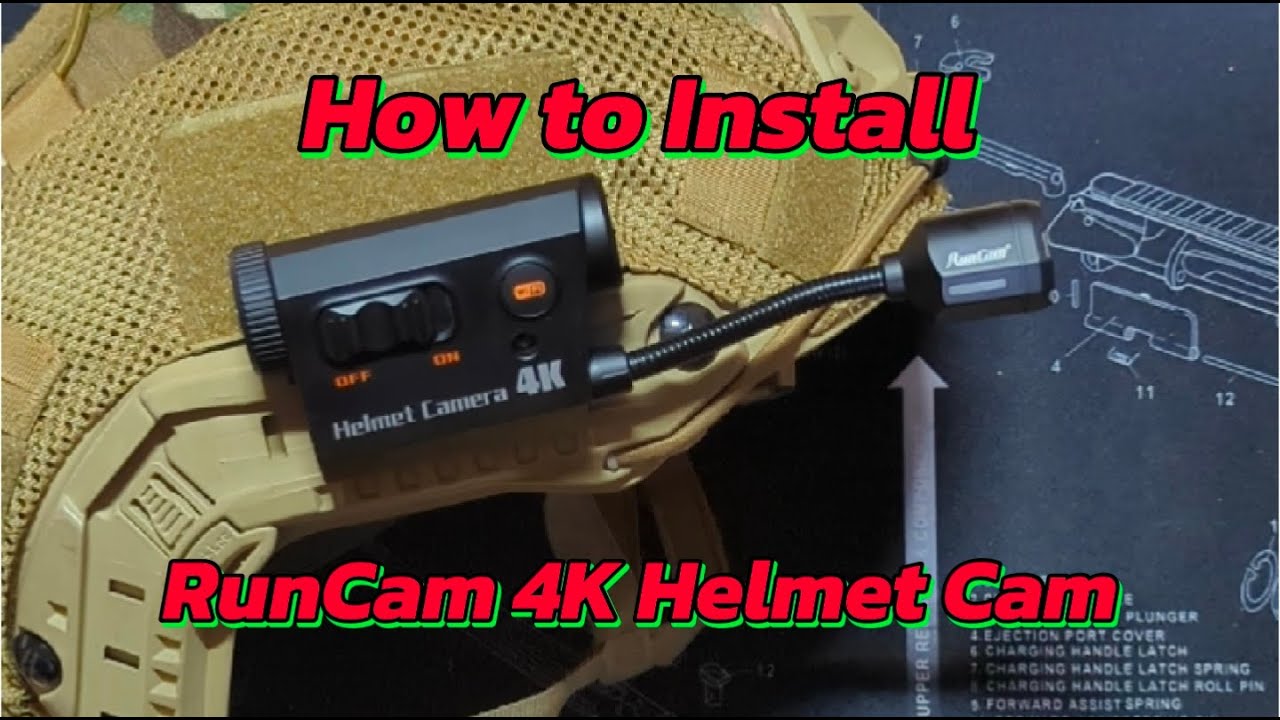 How to Install RunCam 4K Helmet Cam - YouTube
