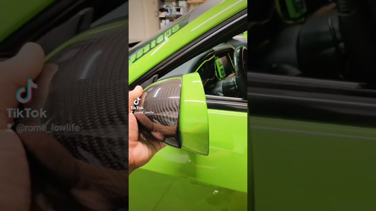 Challenger Carbon Fiber Mirror Caps Destroyed Kustoms. Vicrez Widebody ...