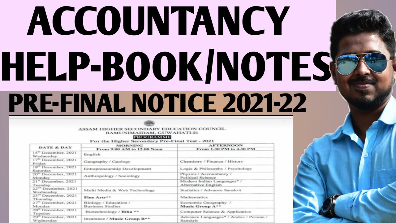 AHSEC PRE FINAL ROUTINE 2021-22| |HS 2ND YEAR/CLASS 12TH ASHEC PRE ...