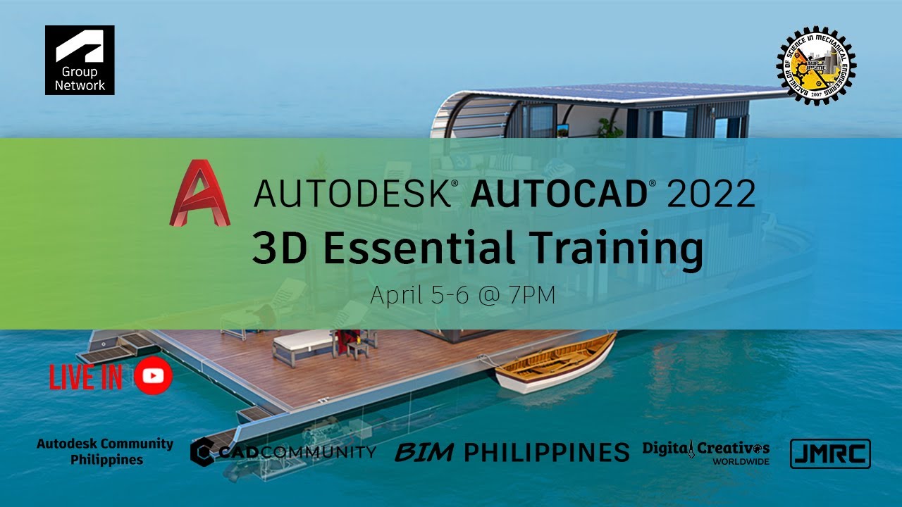 AutoCAD 2022 3D Essential Training Day2 - YouTube