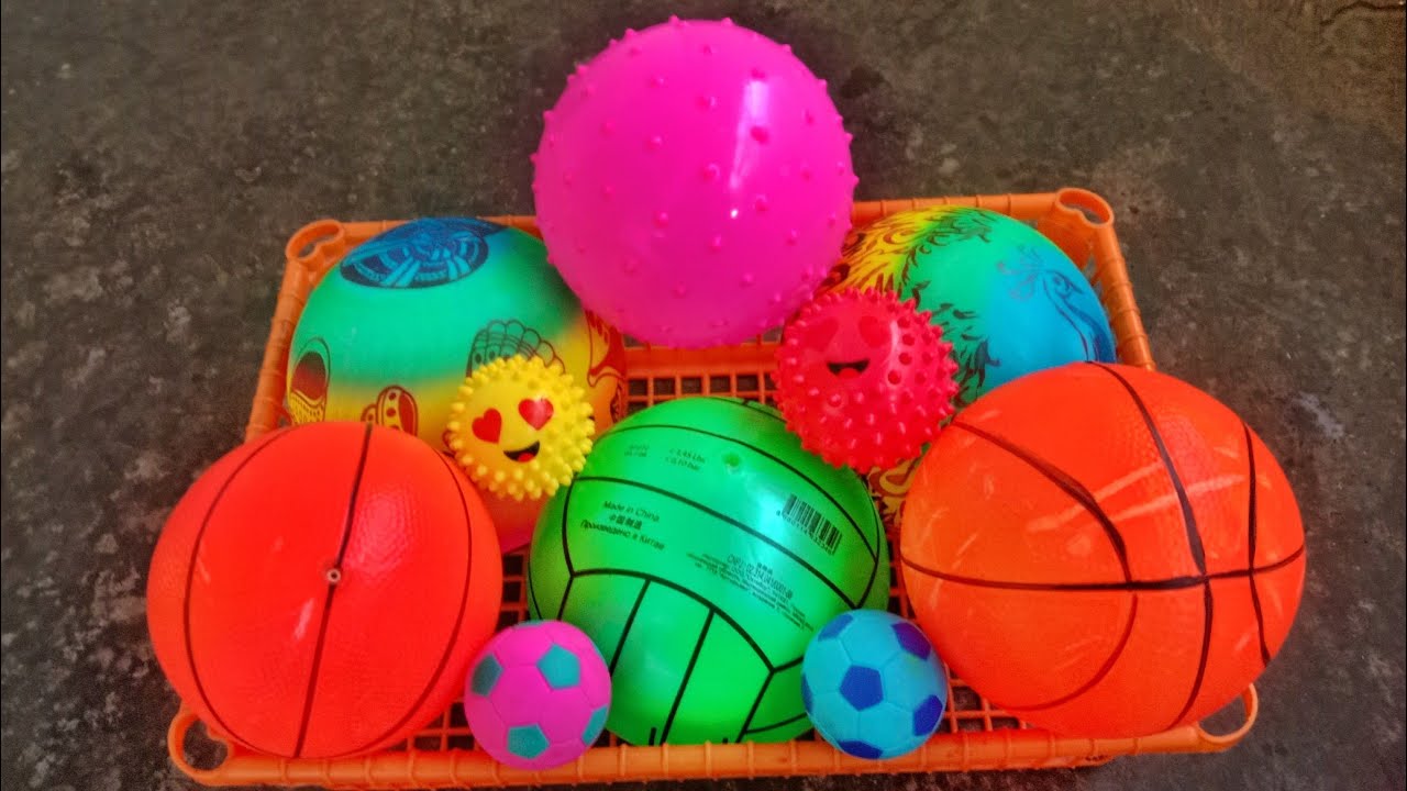 mencari bola , bola basket , bola rainbow , bola duri carakter - YouTube