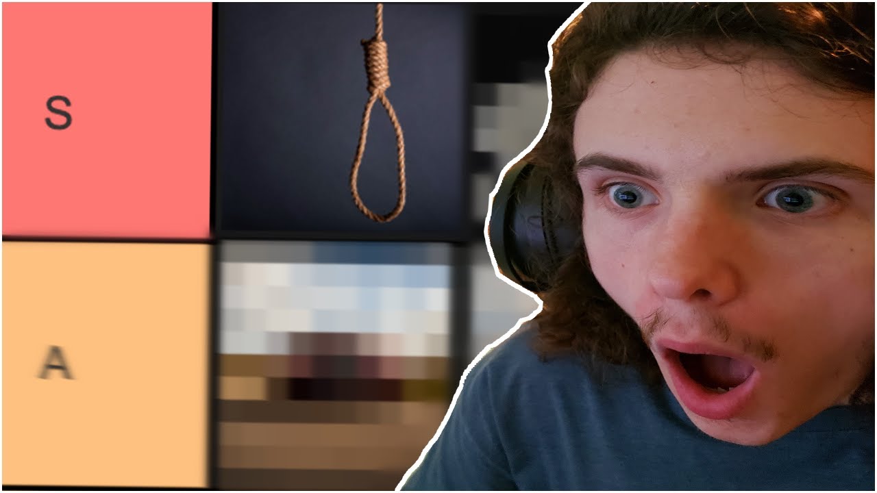 TIER LIST | Ways To Commit Suicide - YouTube