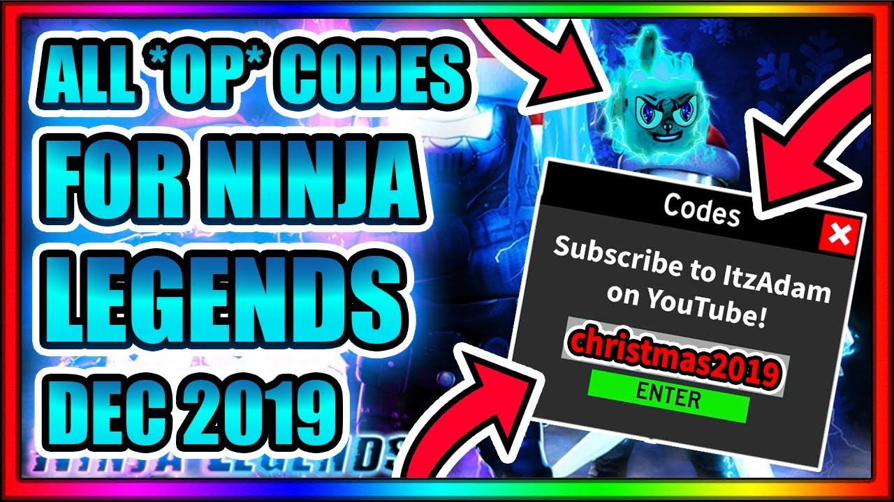 [DEC 2019] ALL WORKING *OP* CODES FOR NINJA LEGENDS - YouTube