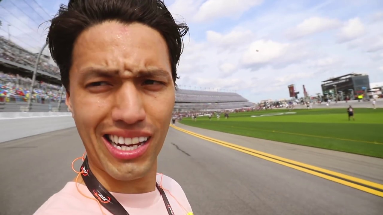 My First Nascar Race! *jumping in the track!* - YouTube