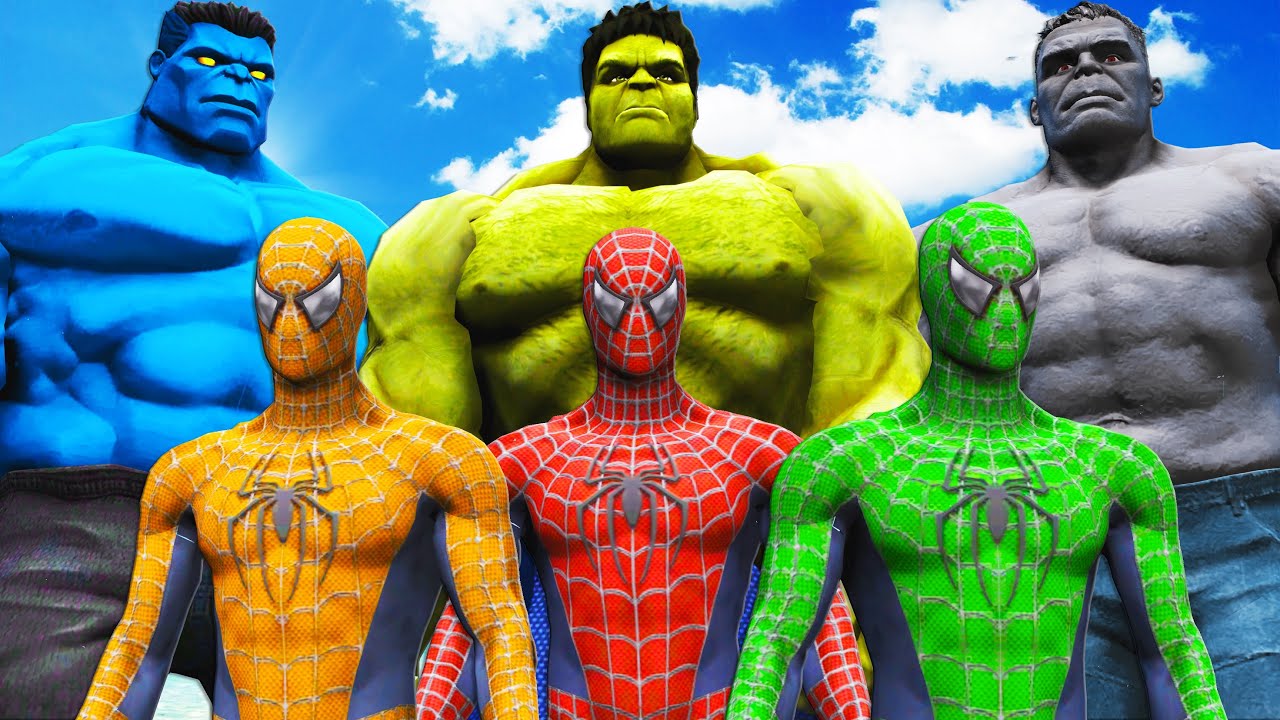 TEAM SPIDER-MAN VS TEAM HULK - EPIC SUPERHEROES BATTLE - YouTube
