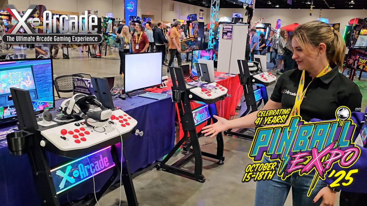 First look at X-Force Haptics Kit from X-Arcade at the Pinball Expo 25 ...