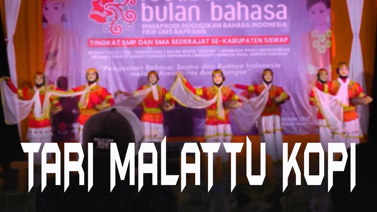 Festival Bulan Bahasa Tari Malattu Kopi MTs YMPI Rappang - YouTube