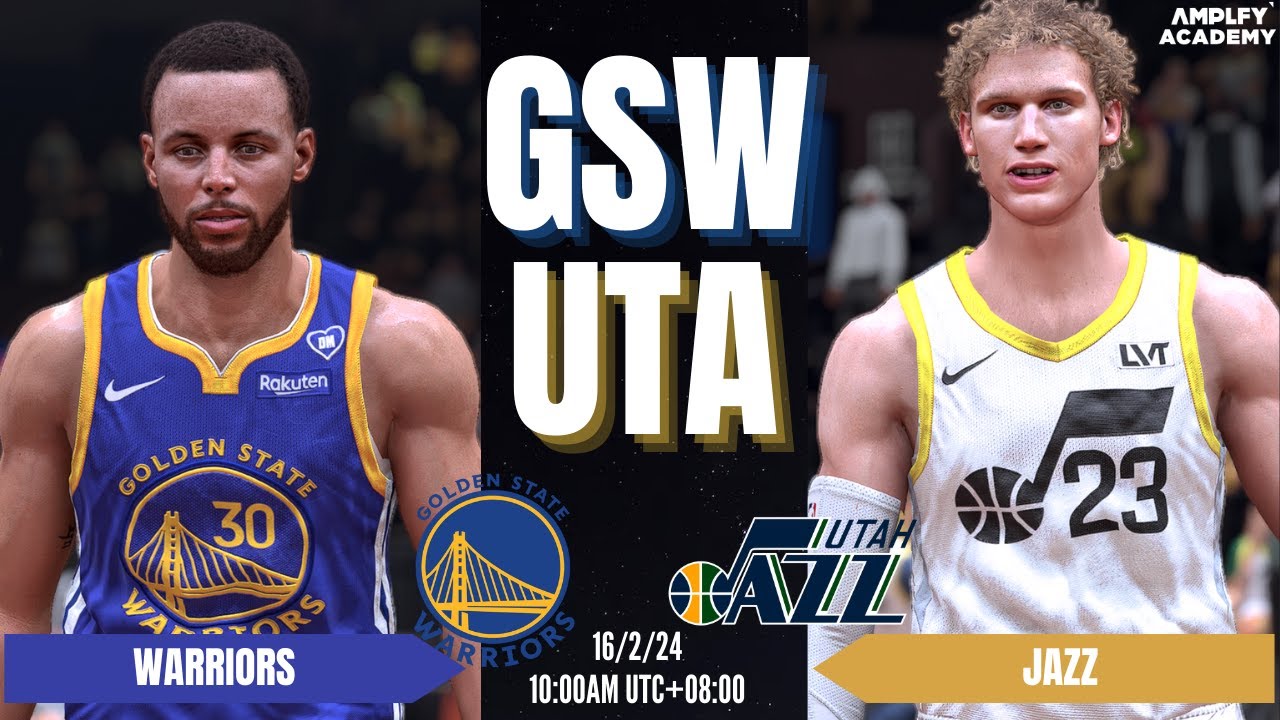 WARRIORS vs JAZZ | FULL GAME SIMULATION | NBA 2K24 ULTRA REALISTIC ...