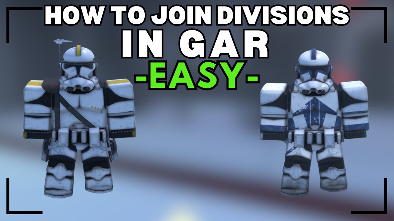 ️How to JOIN a DIVISION in GAR *2024* | Star Wars: Roleplay | Coruscant ...