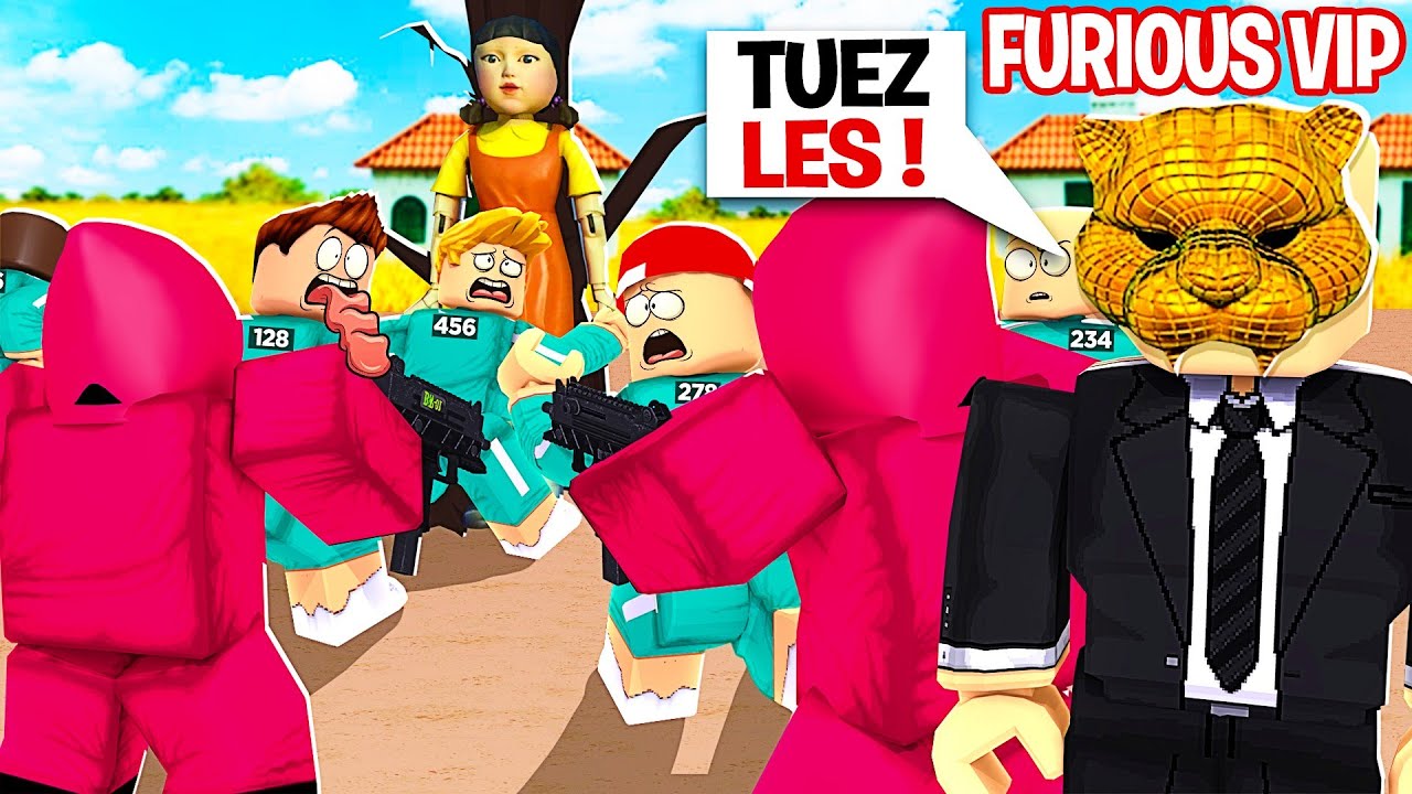 Je deviens UN VIP dans ROBLOX SQUID GAME - YouTube