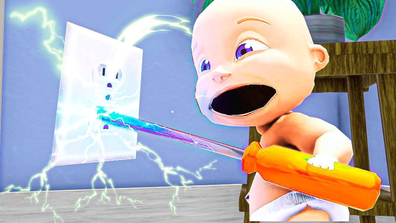 EL BEBE pone un DESTORNILLADOR en el TOMACORRIENTE y EXPLOTA😱 en WHOS ...