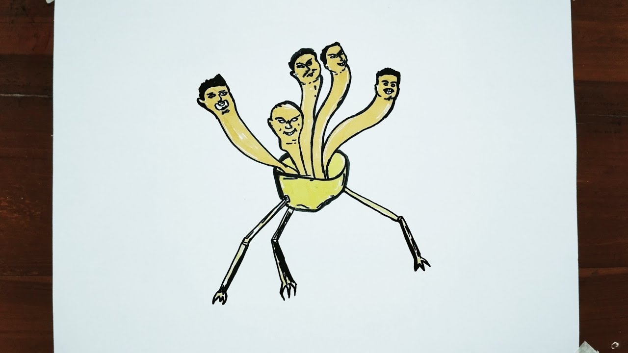 how to Draw Hydra Spider / Skibidi Toilet - YouTube
