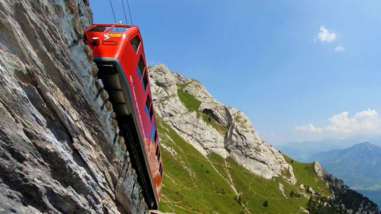 WORLD'S STEEPEST RAILWAY || pilatus Railway switzerland - YouTube