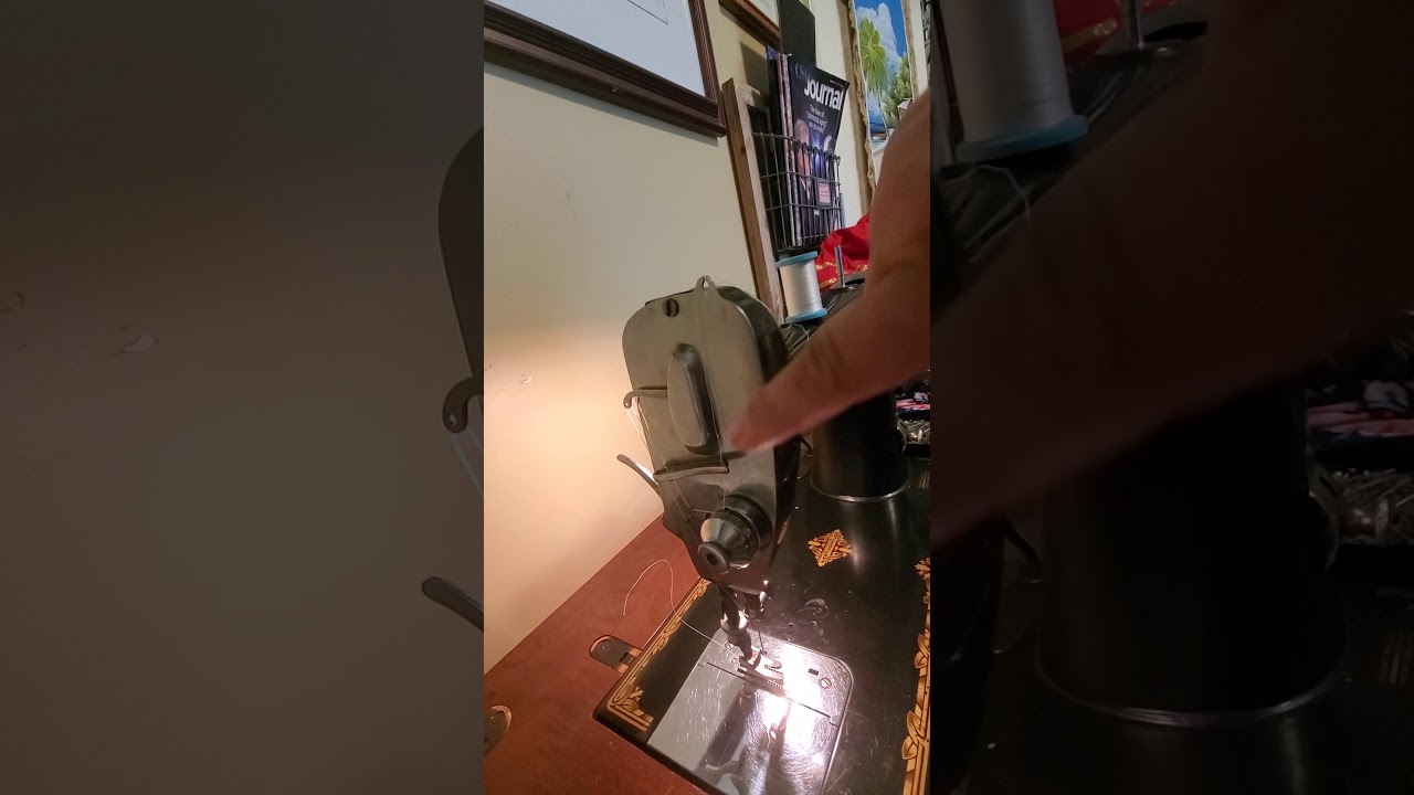 Antique Elgin Rotary threading it - YouTube