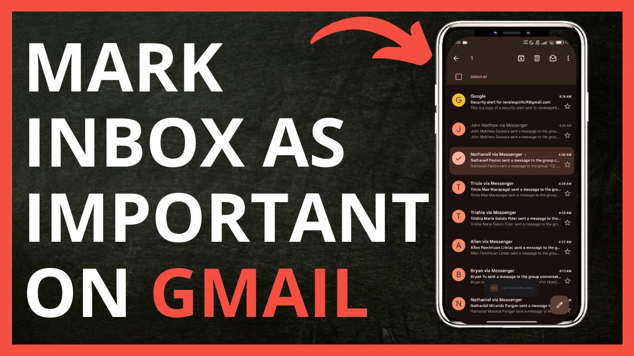 How To Mark Inbox as Important On Gmail in 2024 - YouTube