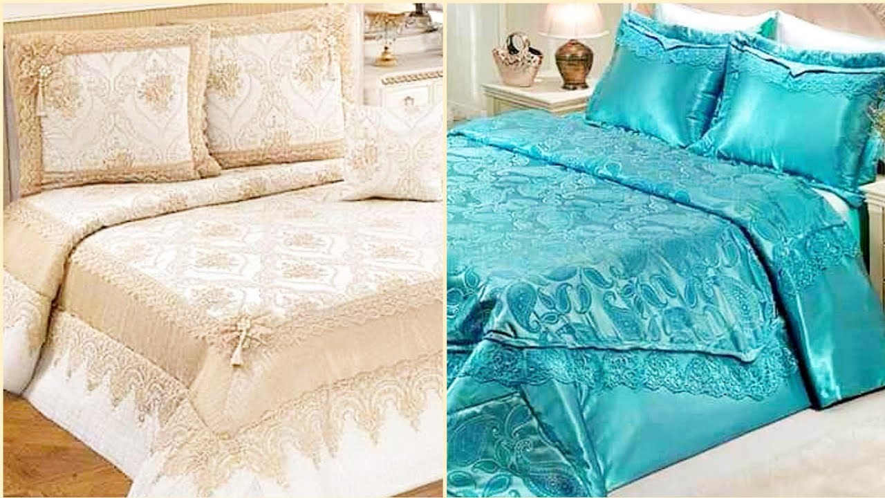 Royal Style Designer Fancy Wedding Set Blanket Bedsheets Pillow Cushion ...