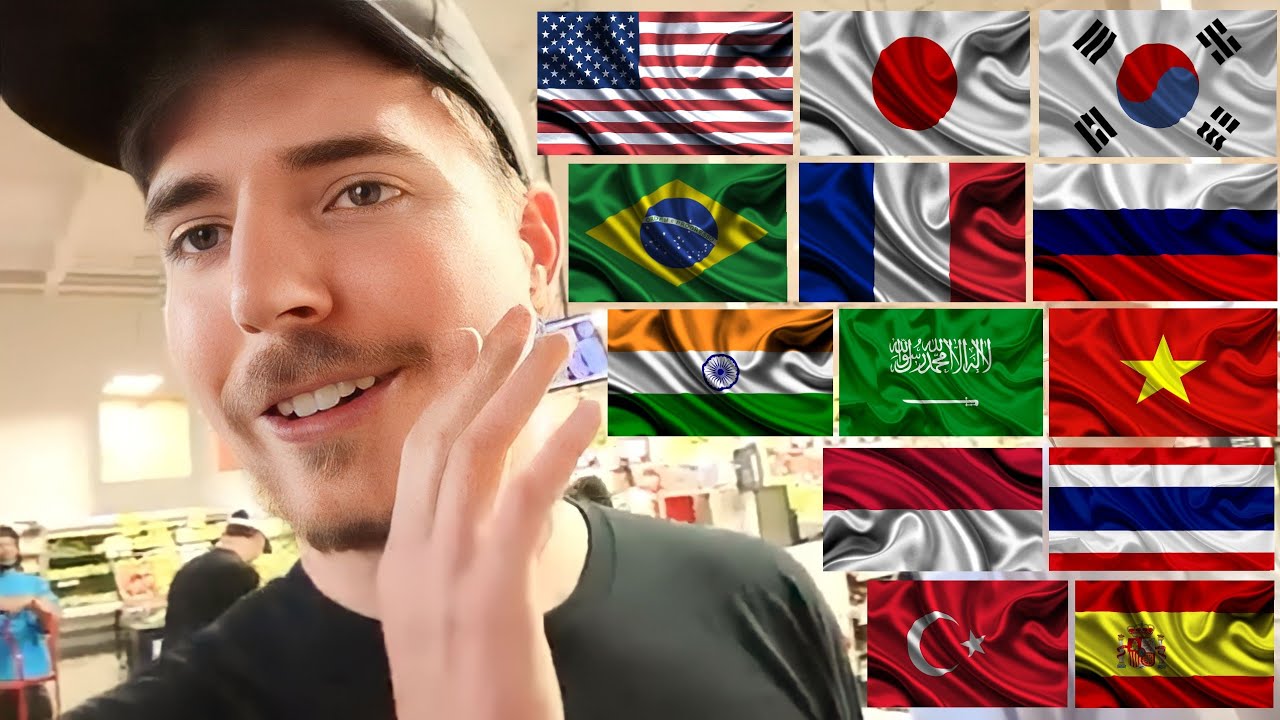 MrBeast habla Español "En Varios Idiomas" - YouTube