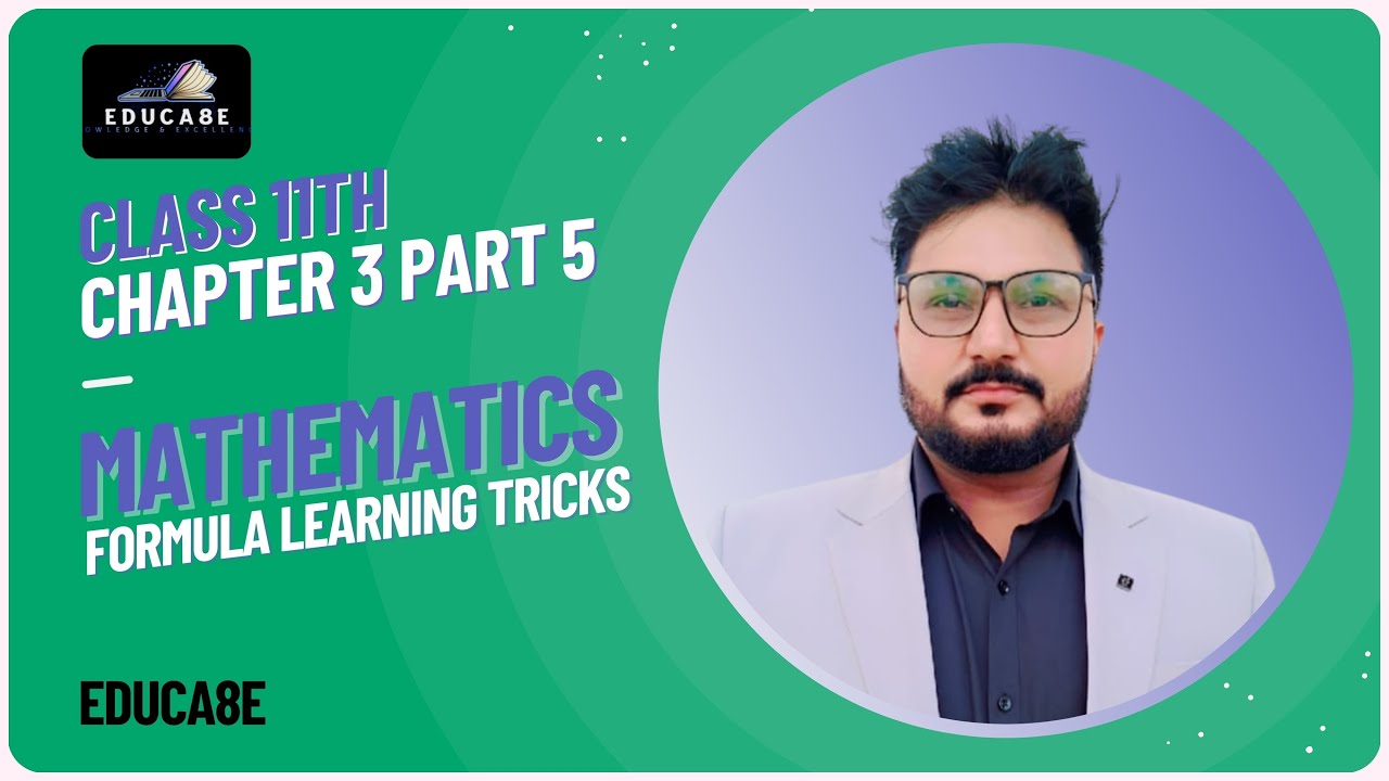 Class 11th maths Chapter 3 | determinants formula learning tricks - YouTube