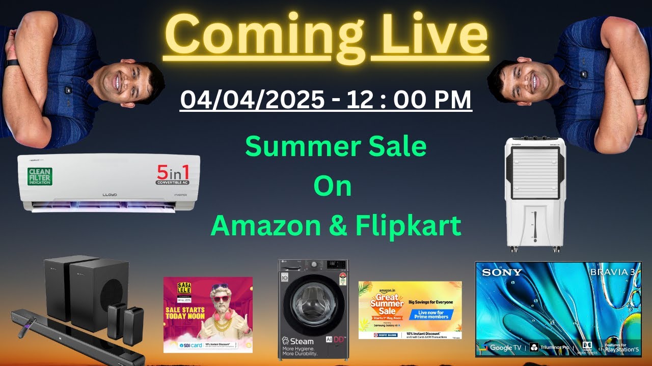 Best 4K TV | Split AC | Summer Sale Amazon & Flipkart - YouTube