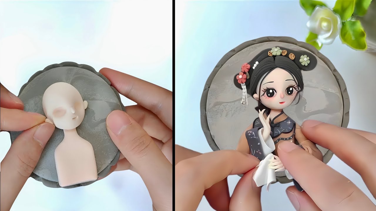 Amazing DIY With Clay Doll | Brilliant Idea to Make dolls | Clay Craft ...