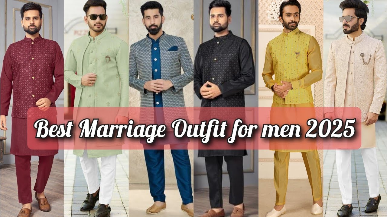 Best Marriage function outfit for men 2025|| wedding function outfit ...