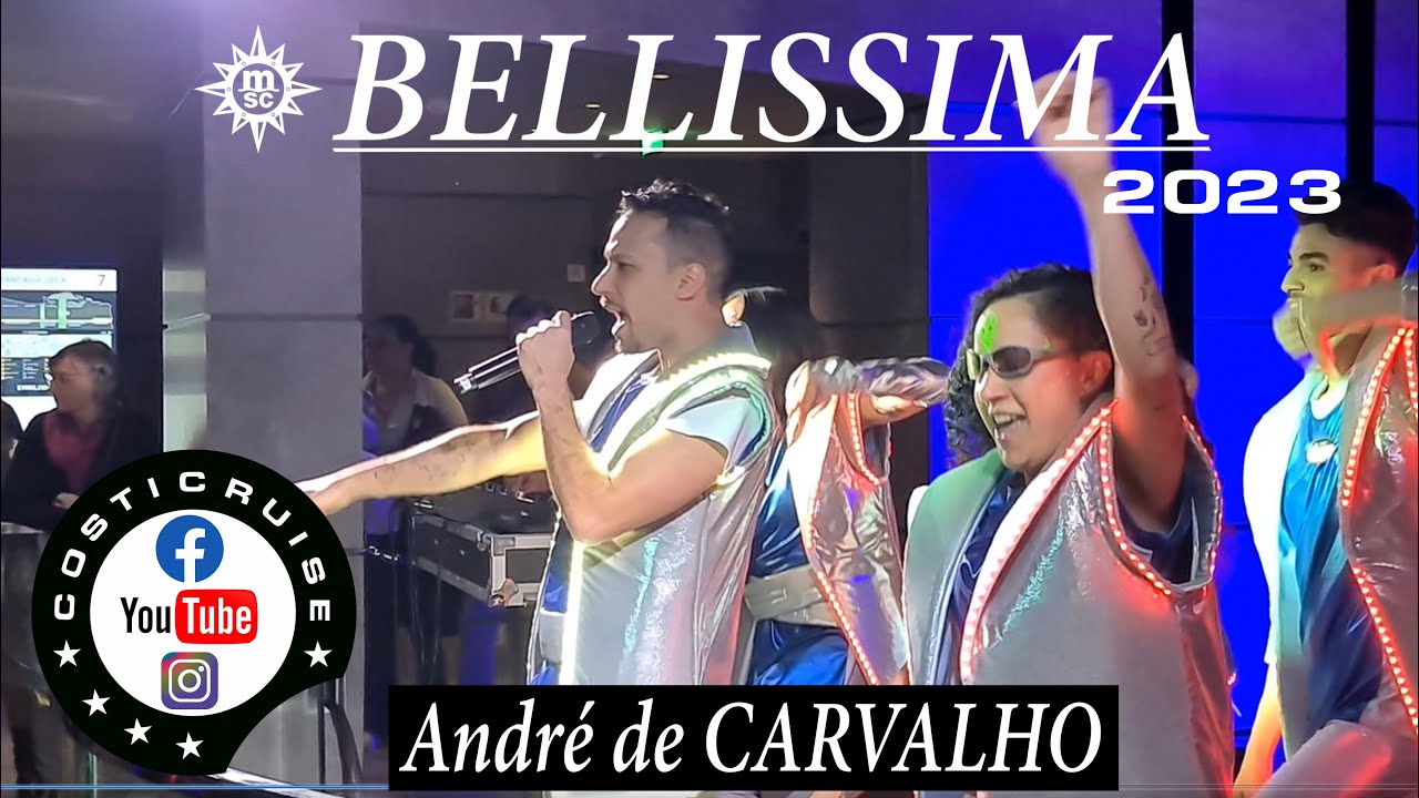 MSC BELLISSIMA & Performance Andre de CARVALHO Laser Party By Costi - YouTube
