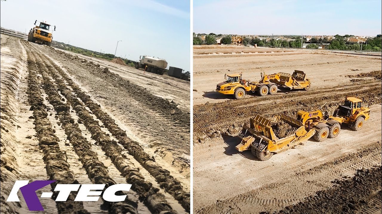 Scraper Site Preparation for Housing Development - YouTube