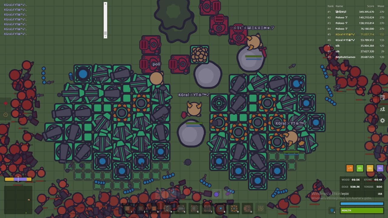 Zombs io KGral 4 Player Afk Env Base - YouTube