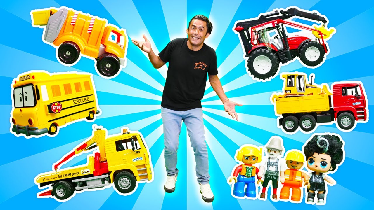 Oyuncak arabalar. Çocuklar için video: farklı araçları tanıtıp ...