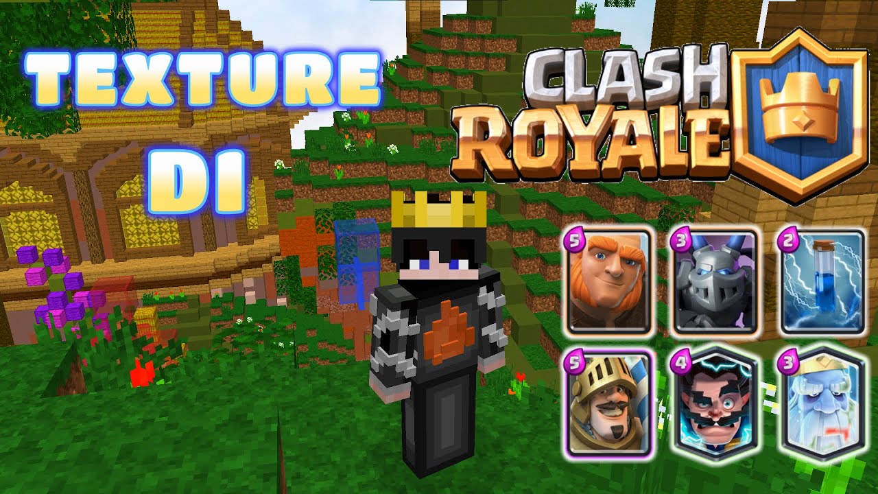 Uso una TEXTURE di CLASH ROYALE nelle BEDWARS - YouTube