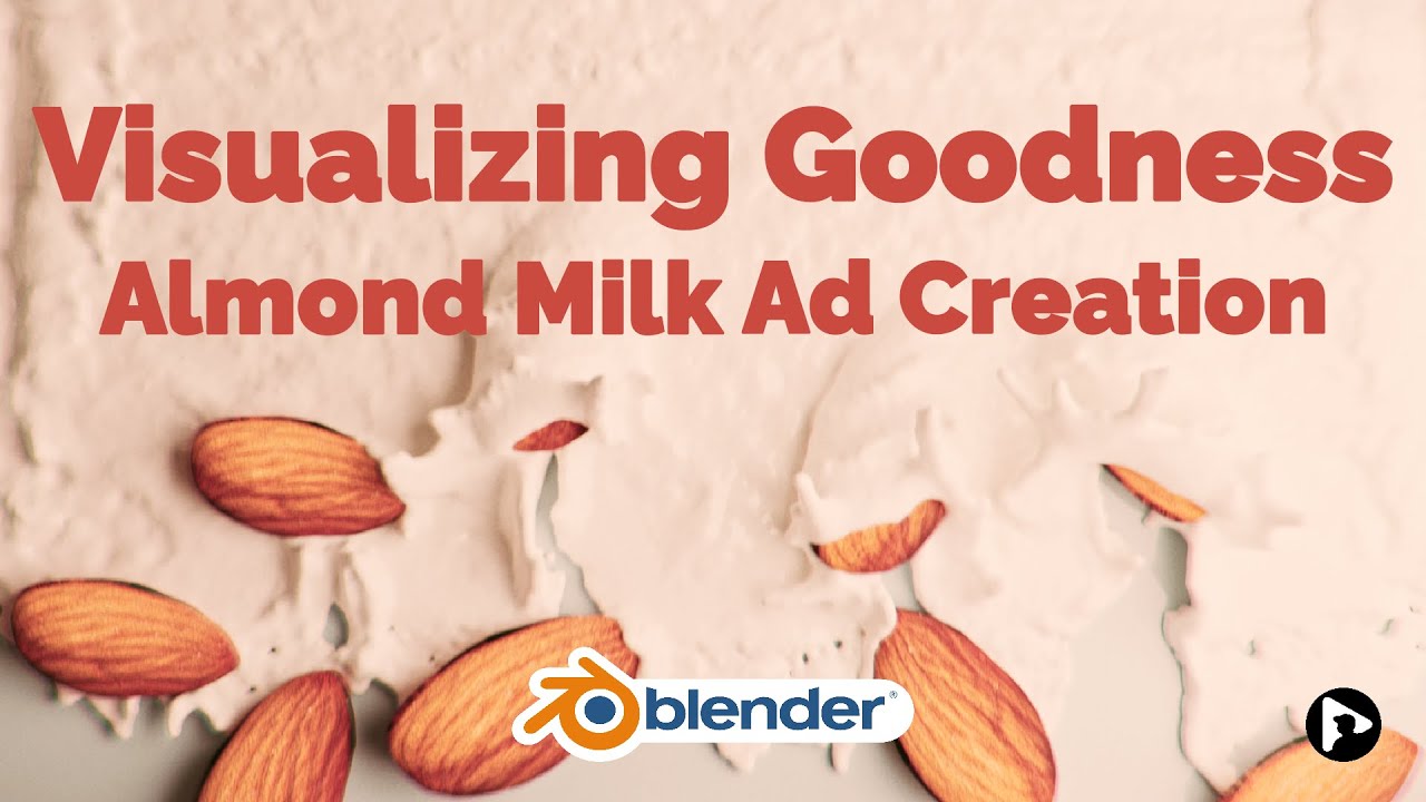 Unsalted Elegance: Blender 3D Almond Milk Advertisement - YouTube