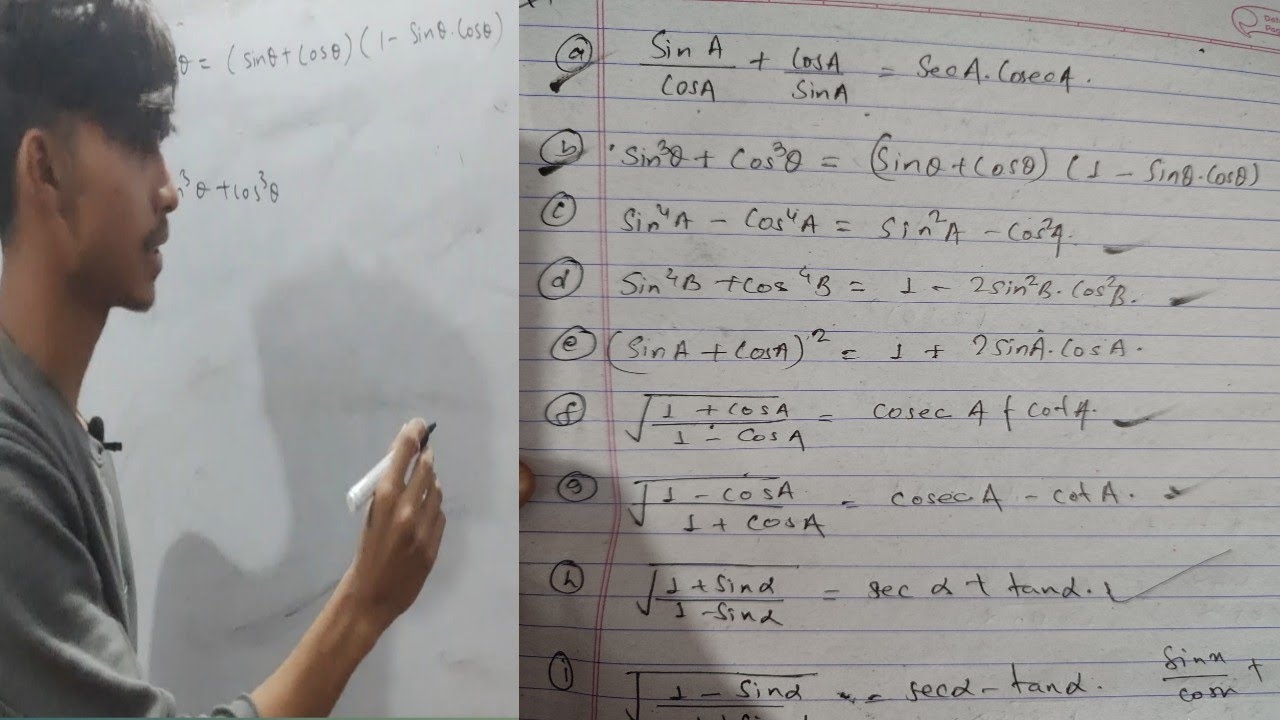 Trigonometric Ratio problems solved || class 9 || Opt maths || - YouTube