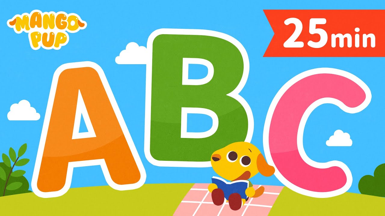 【25min】Mango Pup ABC for kids｜Alphabet Compilation | Vocabulary | ABC ...
