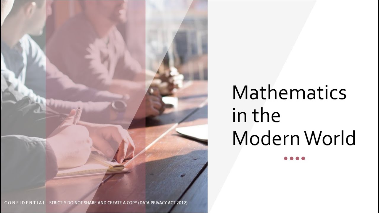 Mathematics In The Modern World Lesson 3 Mathematics For Our World Mathematics In The Modern World Lesson 3 Mathematics For Our World