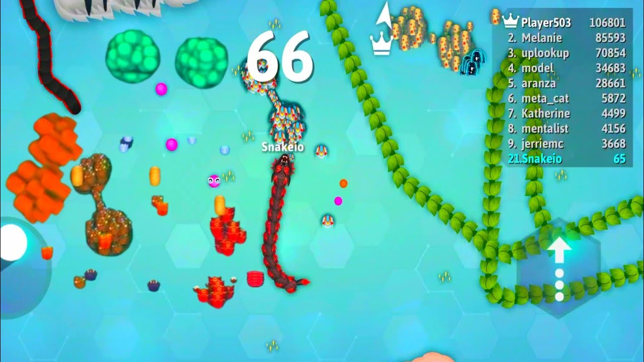 Snake.io I Find Very Satisfying Score Bundle In My Game! Best Snakeio ...