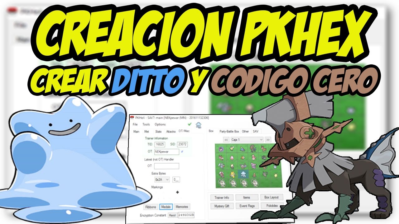[TUTORIAL] CREANDO A DITTO SHINY (PERFECTO PARA CRIANZA) Y CODIGO CERO ...