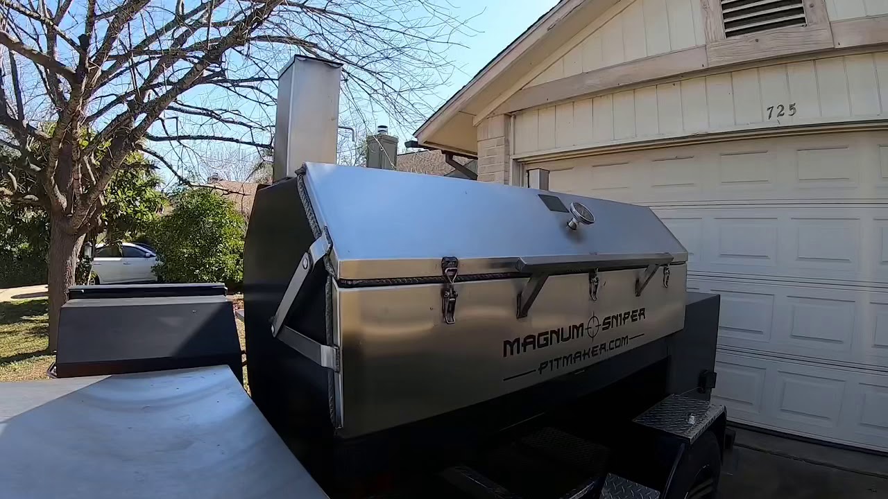 BEST OFFSET SMOKER A WALK AROUND MAGNUM SNIPER #PITMAKER #BARBECUE ...