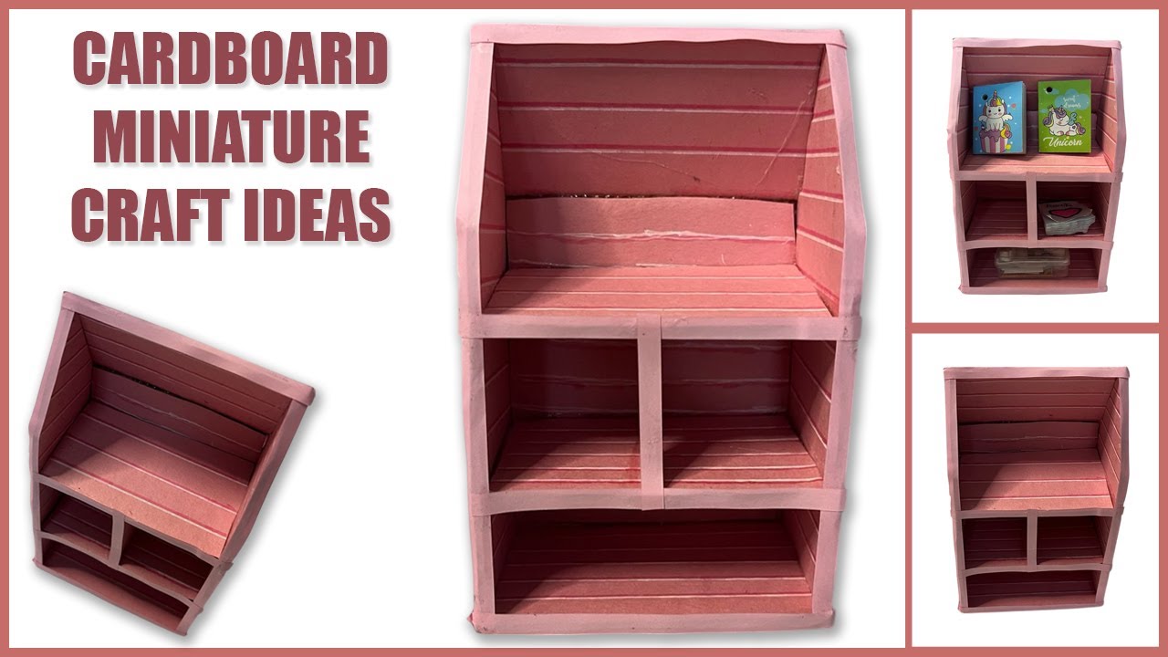 DIY Cardboard Crafts | Miniature Cardboard Craft Ideas! | Cardboard ...