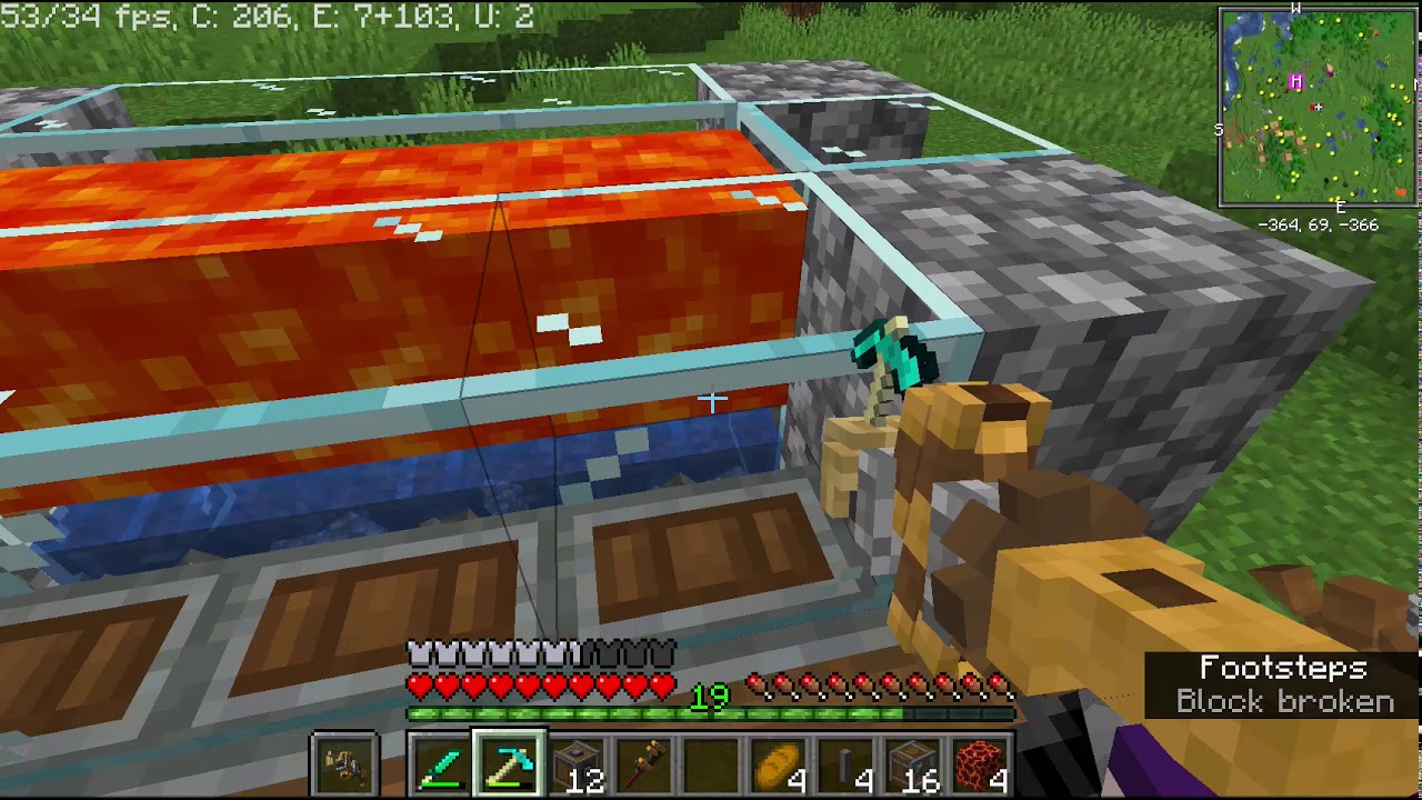 Minecraft create mod, Iron farm almost max speed - YouTube