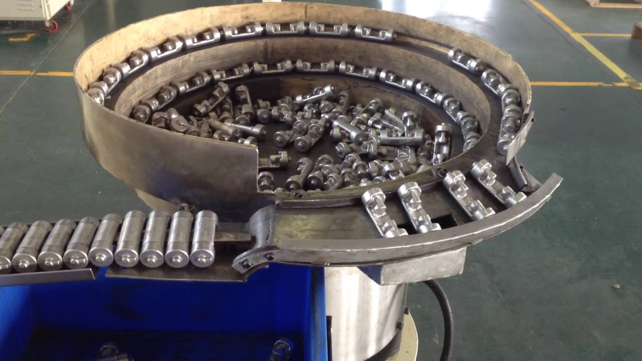 Bowl feeder for casting aluminium components - YouTube