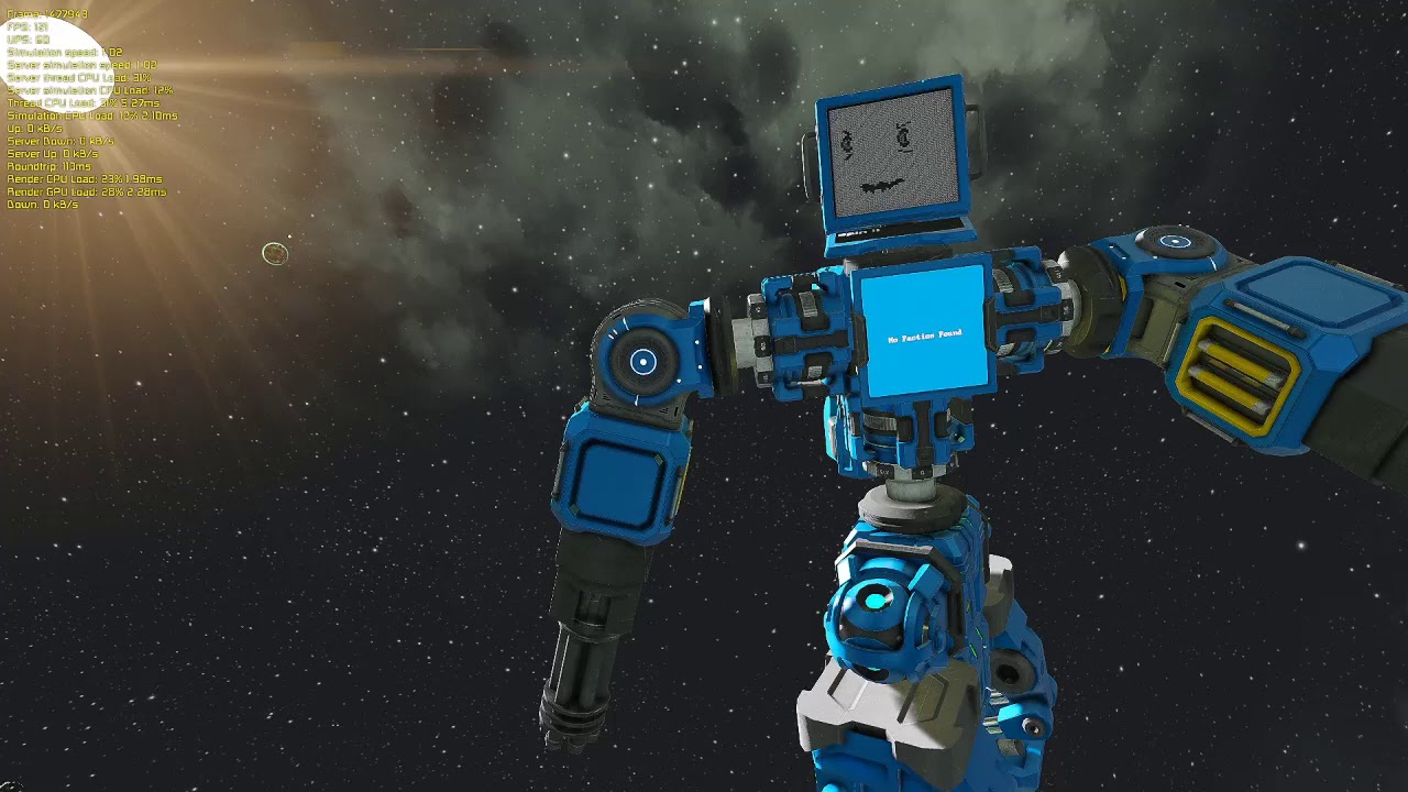 Space Engineers - Two robomen with guns. - YouTube