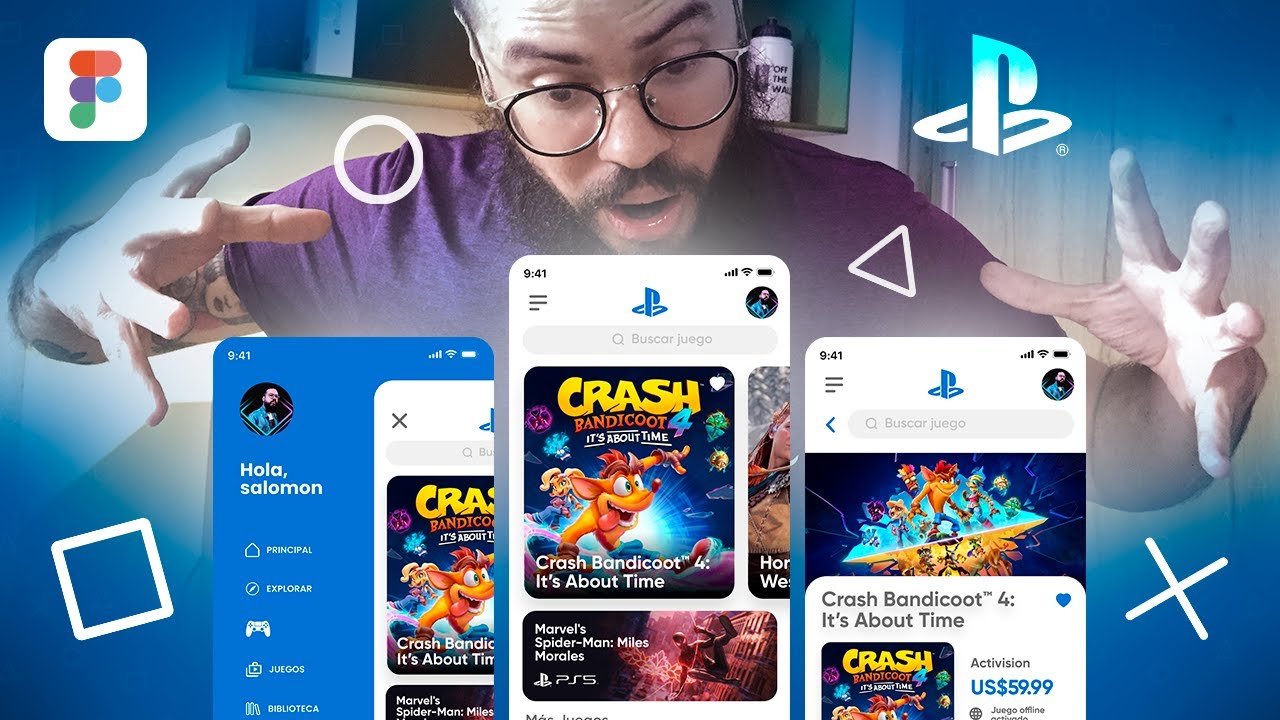 Rediseño Playstation App UI + Prototype y Smart Animate - Aprende en ...