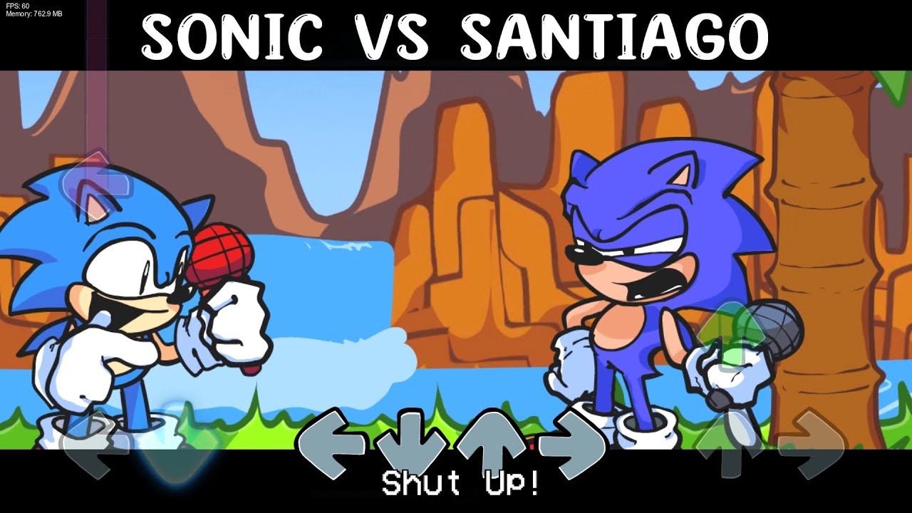FNF Sonic vs The World's Most Devious & Evil Criminal Santiago - YouTube